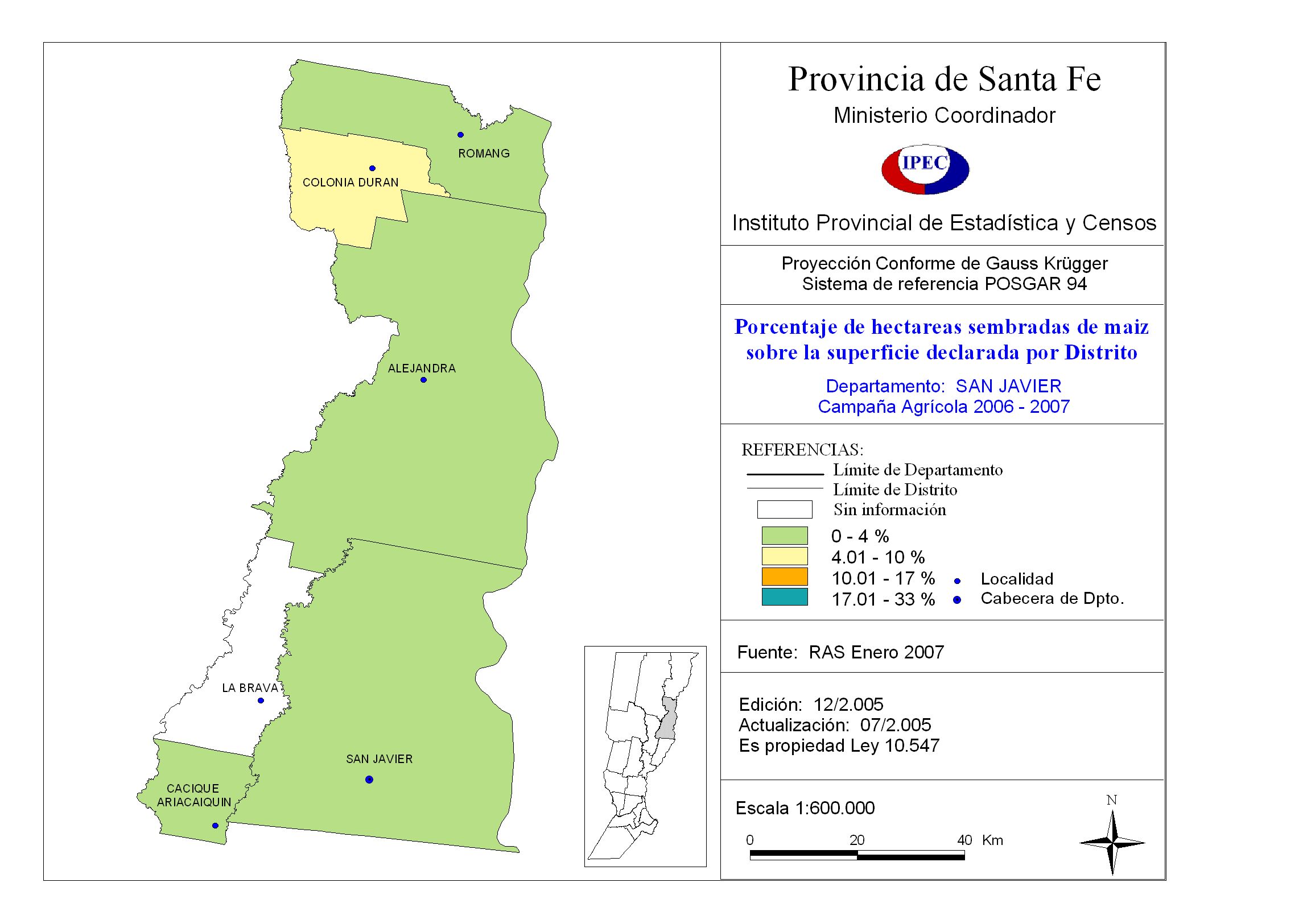 Gobierno de Santa Fe - Registro de Áreas Sembradas (RAS) por localidad ...